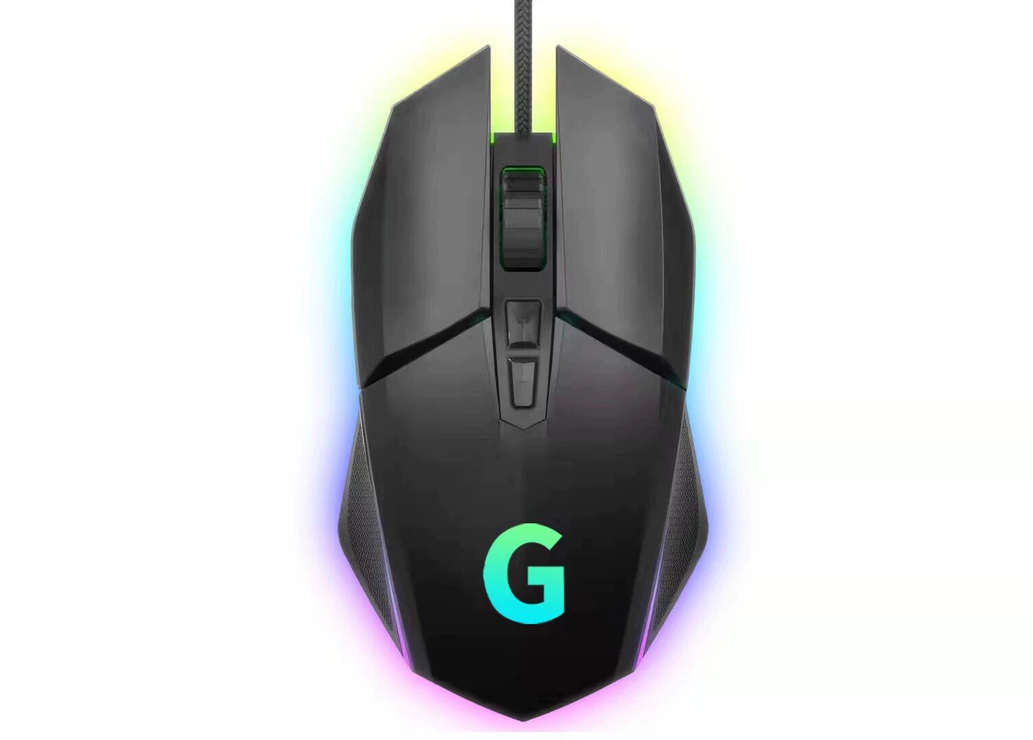 Logitech Marmot обновленная игровая мышь с 7200 ДПИ, матовая черная, USB