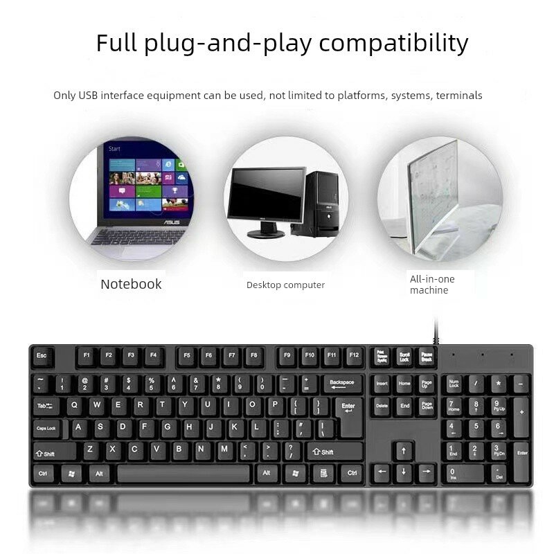 Механический набор клавиатуры и мыши, проводной настольный компьютер, ноутбук, игра для киберспорта, специальный