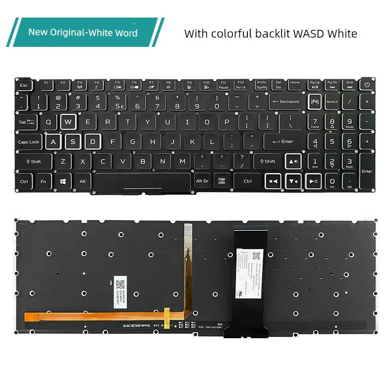 Подходит для клавиатуры Acer AN515-54/55/43 AN517 AN715-51 N18C3 N18C4 N18I3 Совершенно новая оригинальная белая