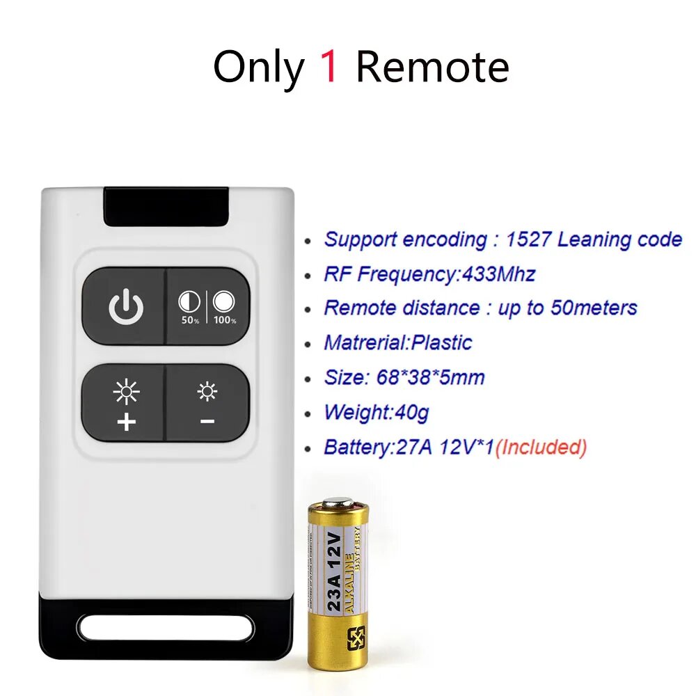 Беспроводной диммер WenQia 433 МГц Only 1 Remote
