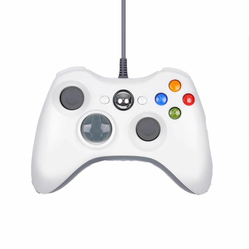 Проводной игровой контроллер Xbox 360, USB-джойстик для ПК Microsoft Xbox 360 с Windows 7, 8, 10 и функцией двойной вибрации Turbo