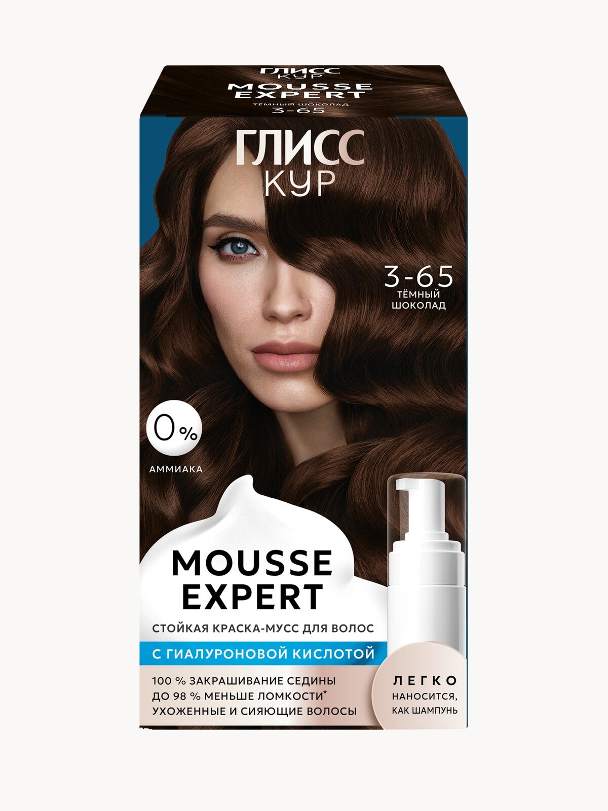 Глисс Кур Mousse Expert Стойкая профессиональная краска-мусс 3-65 Темный шоколад