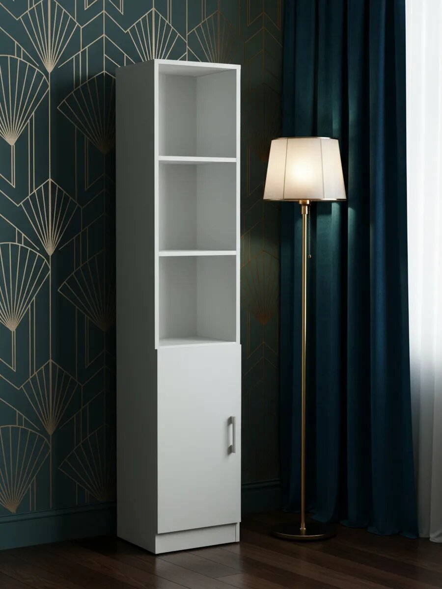 Шкаф пенал FRESTER для одежды распашной с полками в прихожую, от производителя