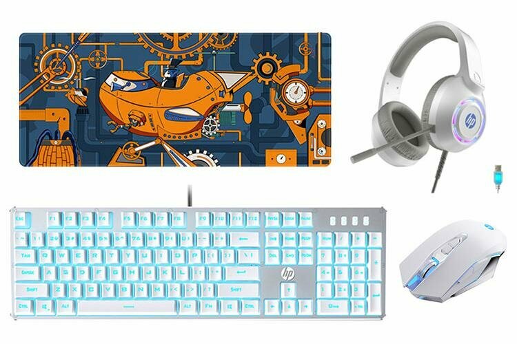 Набор клавиатуры и мыши HP, multicolor, 5938017, USB, 2.4 GHz, высокая точность, эргономичный дизайн