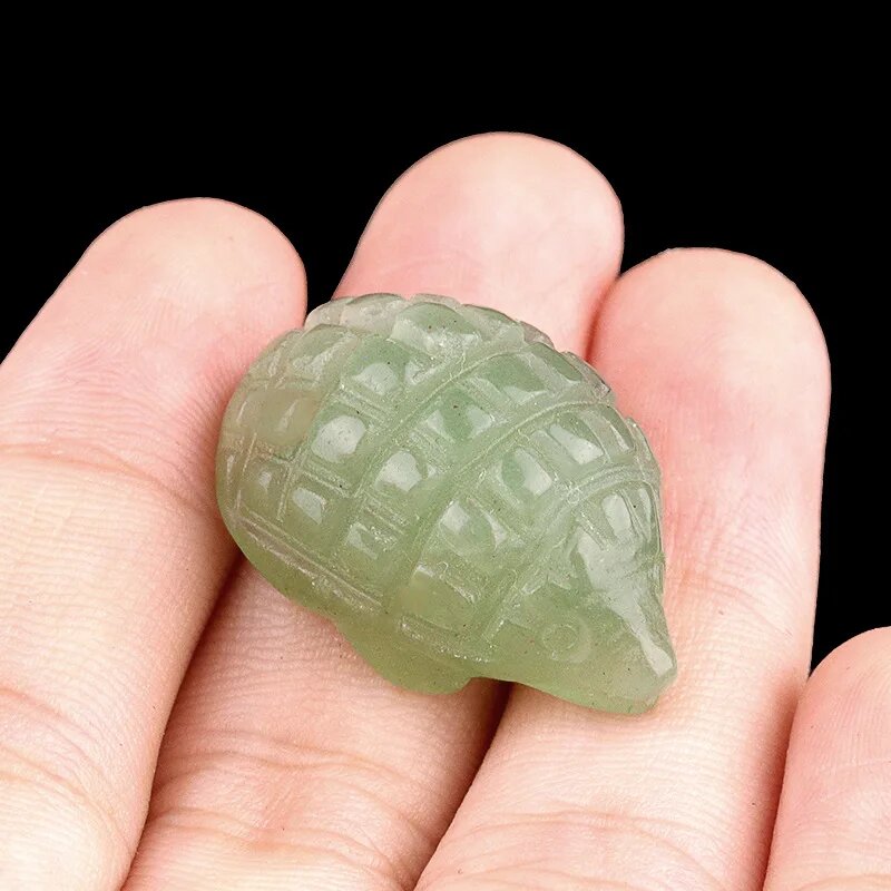 Энергетический камень ежик аметист обсидиан Green Aventurine