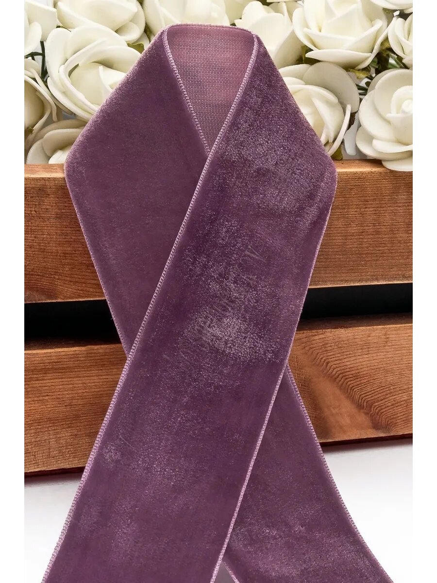 Бархатная лента Premium 3,8см (3м)