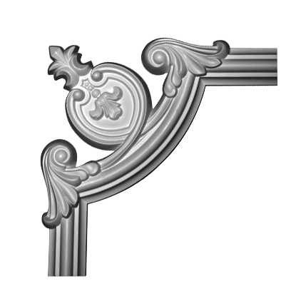 Угловой Элемент Европласт Лепнина 1.52.284 Ш256хВ256хТ26 мм.