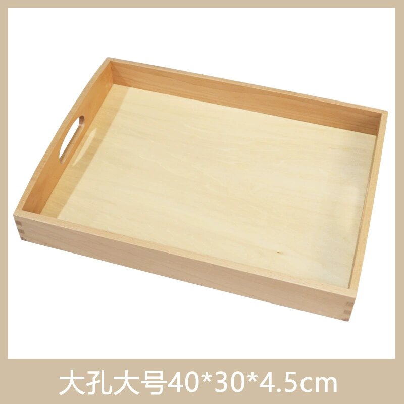 Grimms Большая Montessori Тарелка из Бука, Деревянный Образовательный Организатор Игрушек для Малышей