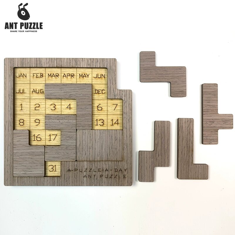 Пазл на каждый день, очень сложная головоломка в виде календаря, деревянная головоломка для взрослых, развивающая