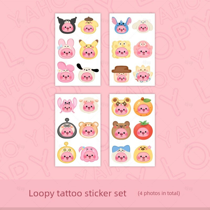 Милые наклейки Куроми, татуировки-наклейки с героями мультфильма «Ультраман», детские наклейки с клубничным медведем