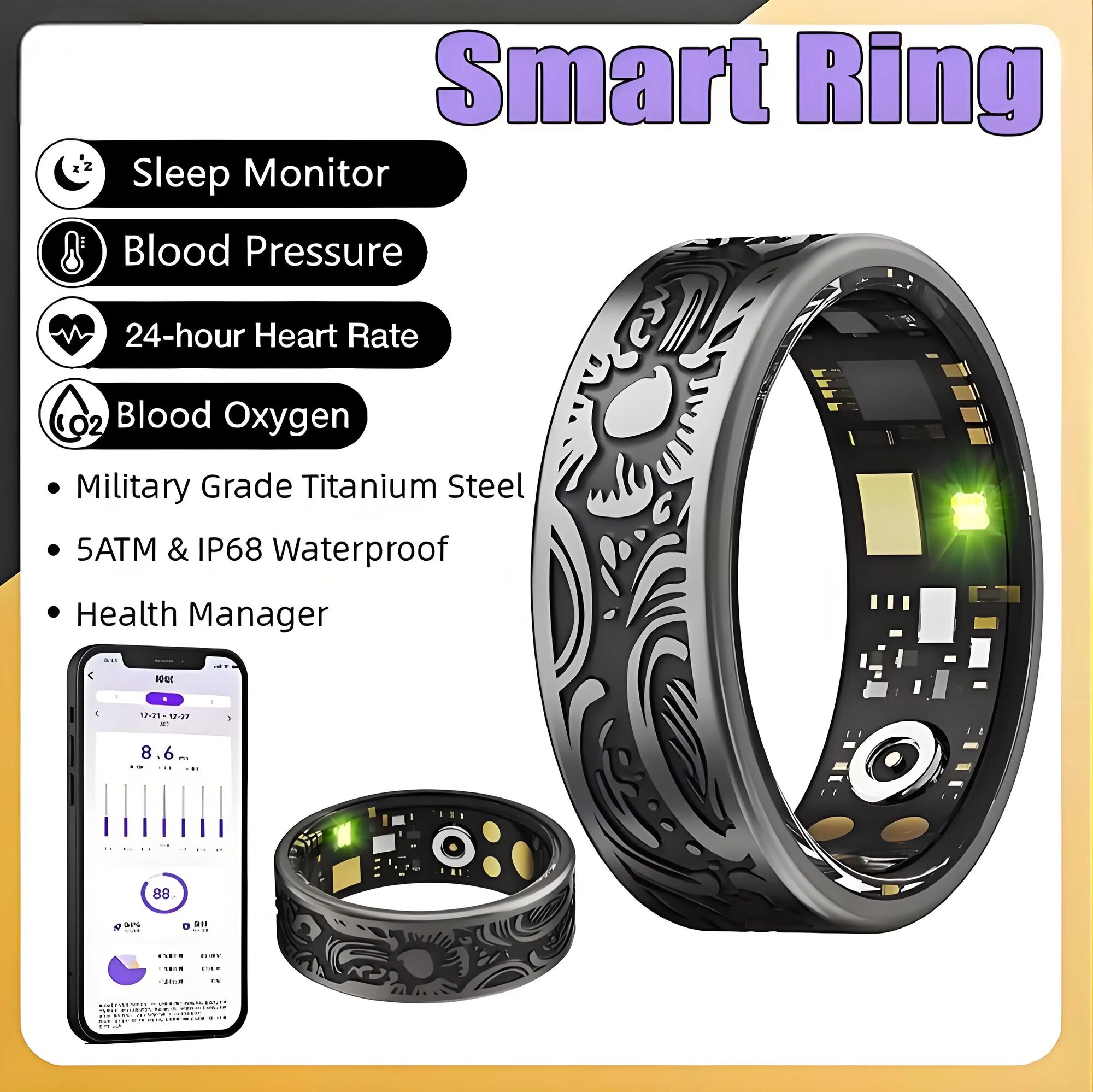 OnePlus Smart Ring Retro Black No. 9 — фото 1