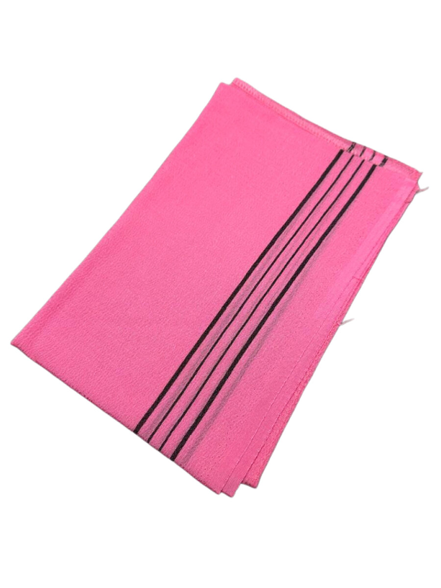 Bath Towel Мочалка-полотенце для душа с пилинг-эффектом / Long Exfoliating Towel, розовый