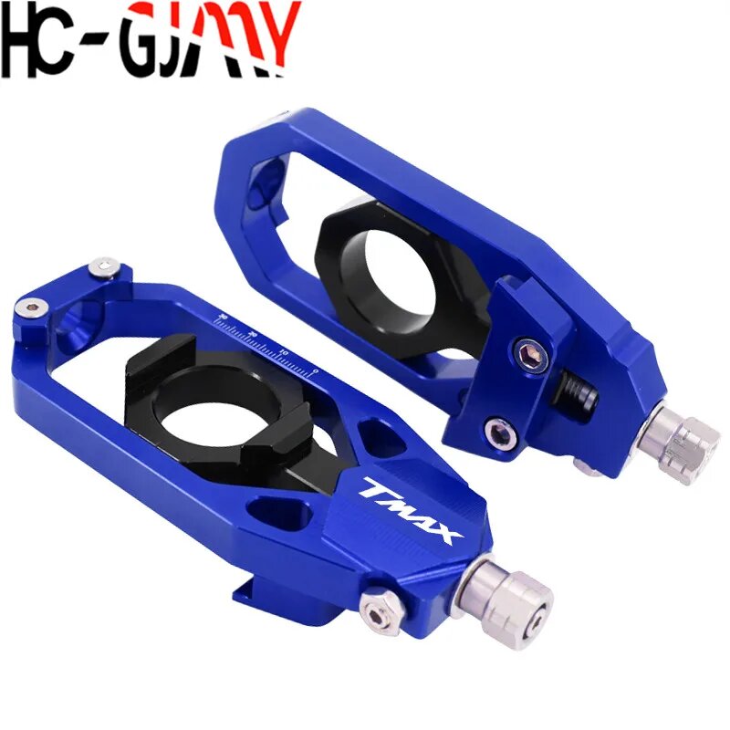 Для Yamaha TMAX 530 T-MAX 530 2012 2013 2014 2015 2016 2017 2018 2019 2020 2021 2022 блоки осей мотоцикла регулятор цепи Синий, blue