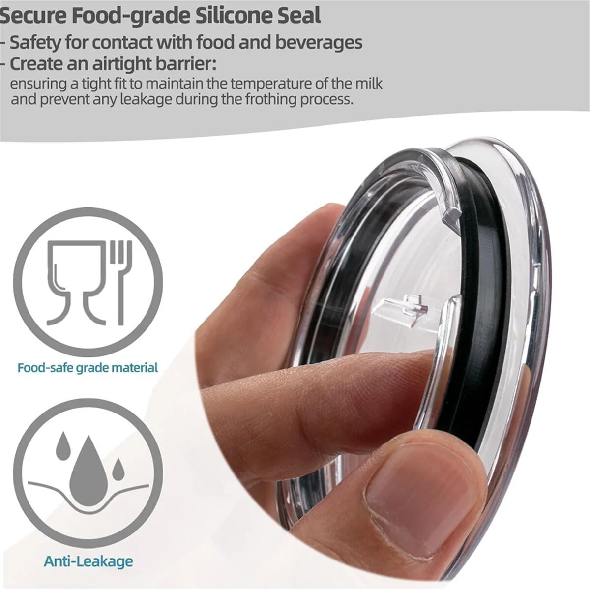 Крышка и уплотнение для вспенивателя молока Nespresso Aeroccino 3 3R