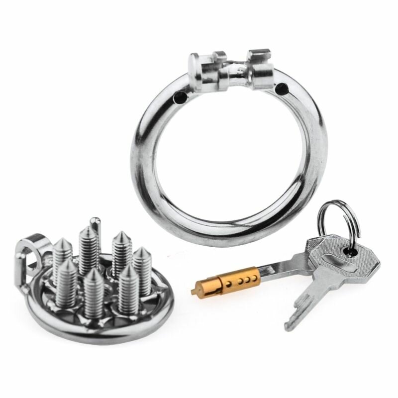Замок целомудрия мужской CB chastity lock тип шипа для ногтей-40