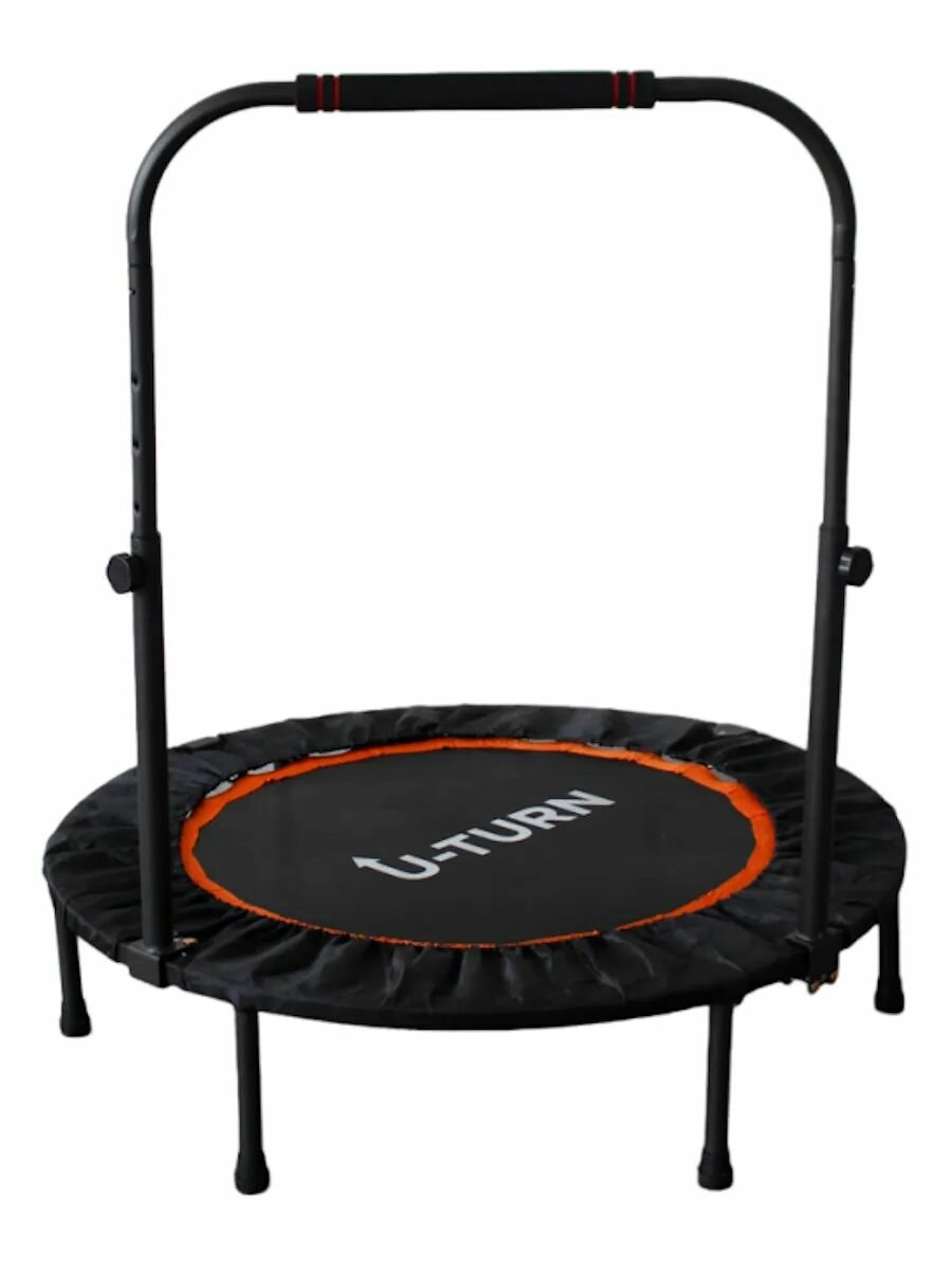 Батут U-TURN БСП-0585 Спортивный / До 120 кг / 102см / С регулируемой ручкой / Оранжевый