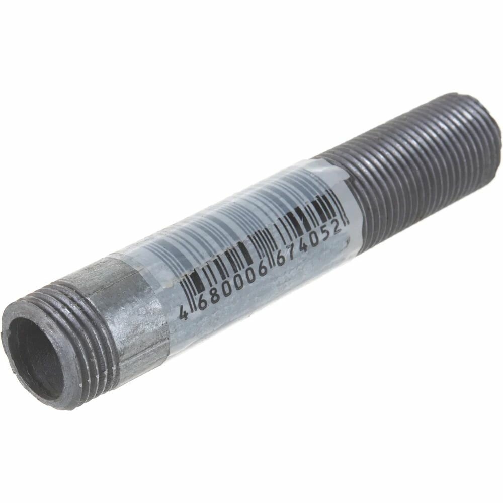 Стальной сгон дтрд ДУ-15 мм, L-110 мм, оцинкованный 151101