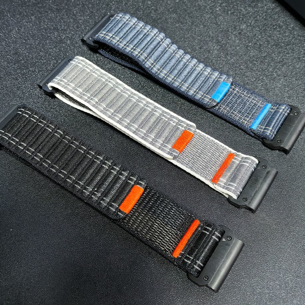 Спортивный нейлоновый ремешок для Garmin Fenix 8 51мм 7X 6X 5X Plus Epix Pro Tactix, быстросъемный браслет, QuickFit 26