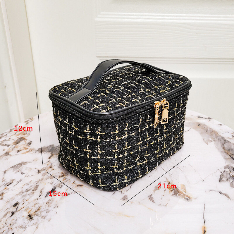 2024 Новый стиль Шанель высококлассная модная косметичка большой емкости портативная сумка Косметическая сумка для
