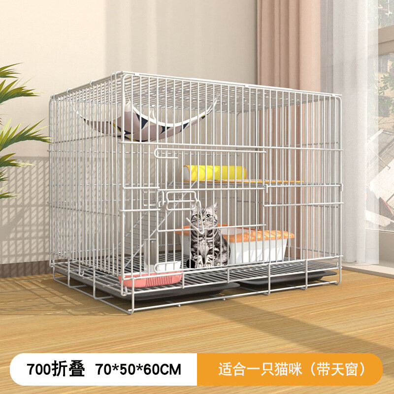 Клетка для кошек, домашняя вилла для кошек с туалетом, внутренняя, очень большая, складная кошачья домик, маленькая клетка для кошек, кошачье гнездо