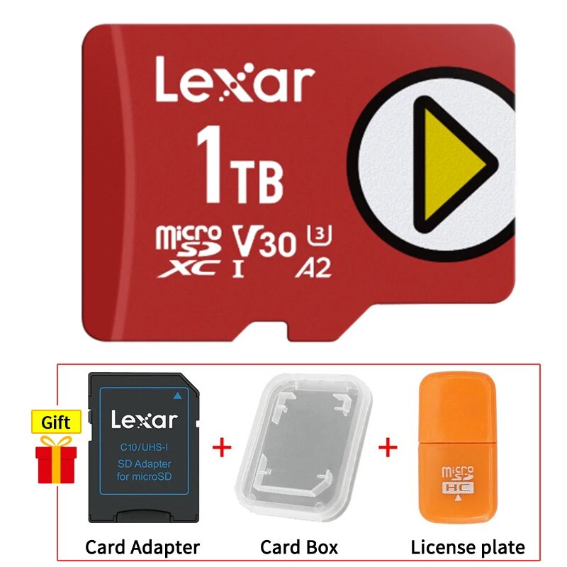 Lexar New PLAY карты памяти Micro SD 128/256/512 ГБ/1 ТБ 1TB