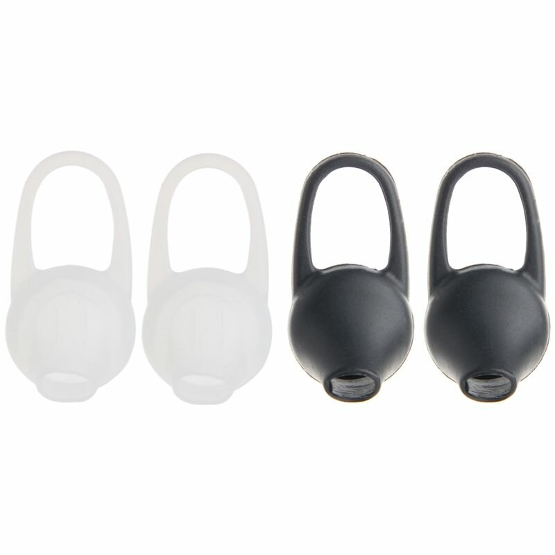 (2шт) Силиконовые ушные колпачки для Bluetooth-гарнитуры-Полупрозрачный белый