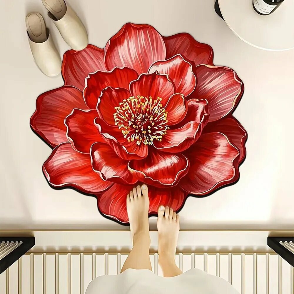 Ковер дорожка дорожка Розы 3D 80x80 см