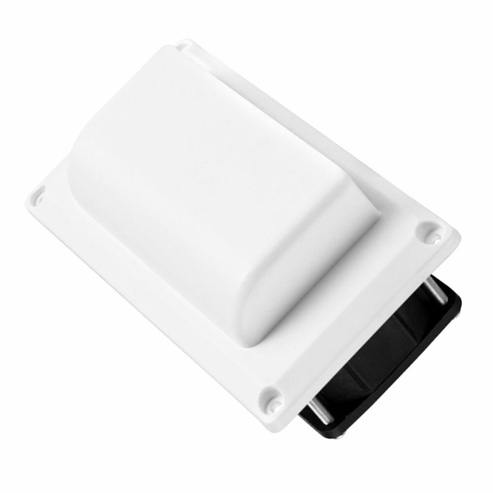 Вентилятор боковой 12в для дома на колесах, белый пластиковый с крепежными винтами