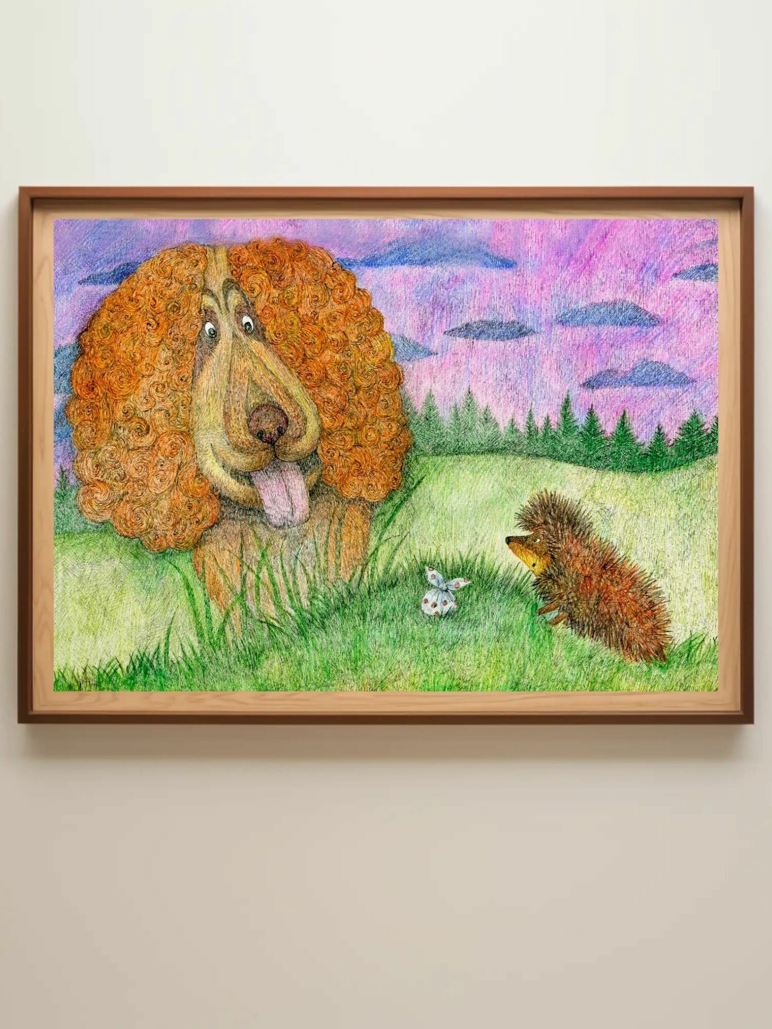 Плакат Ежик в тумане. Постер 30 см на 42 см