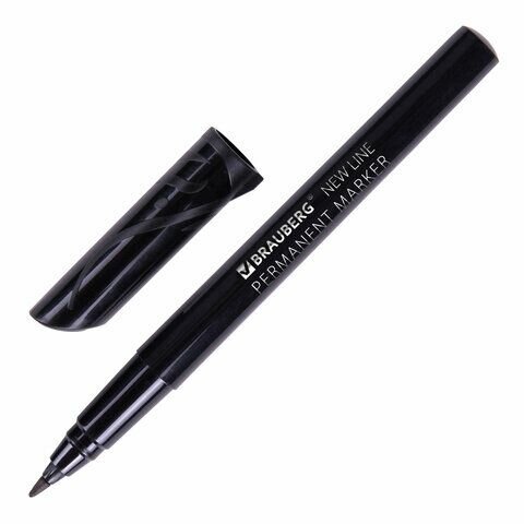 Маркер перманентный (нестираемый) KOH-I-NOOR, черный, круглый наконечник, 1 мм, 7742023801KSRU