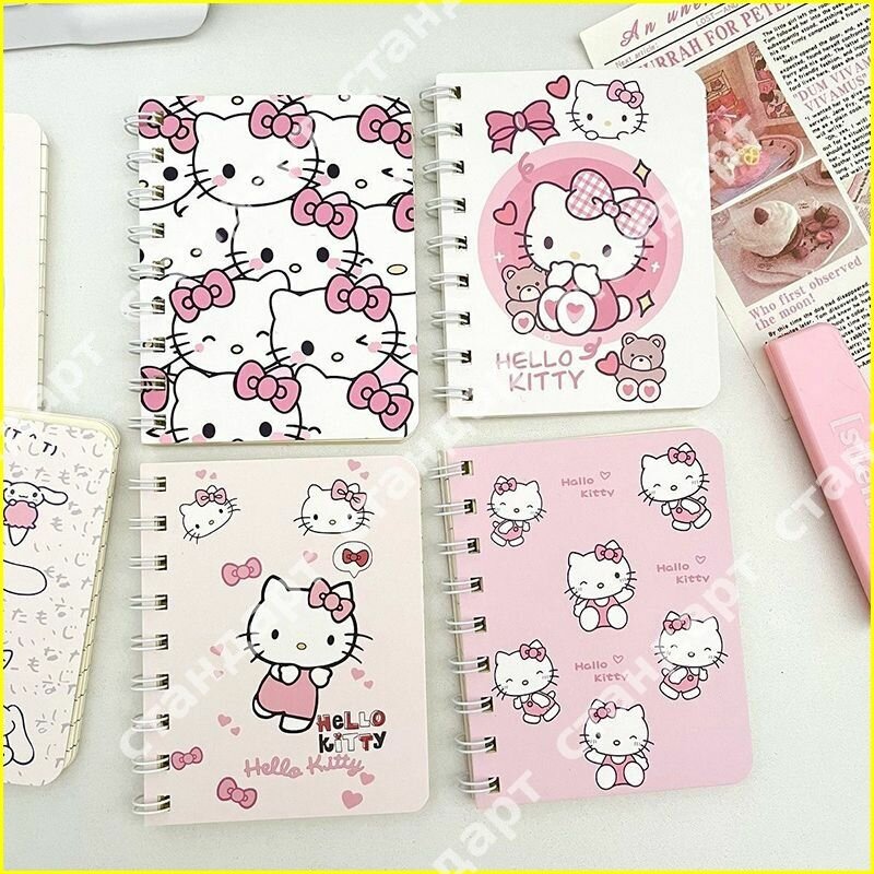 Милый портативный мини-блокнот Hello Kitty A7