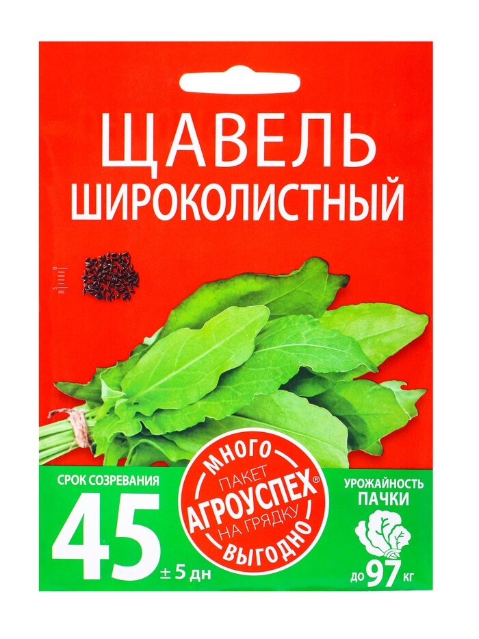 Семена Щавель «Широколистный», 3 г, «Агроуспех Много-Выгодно»