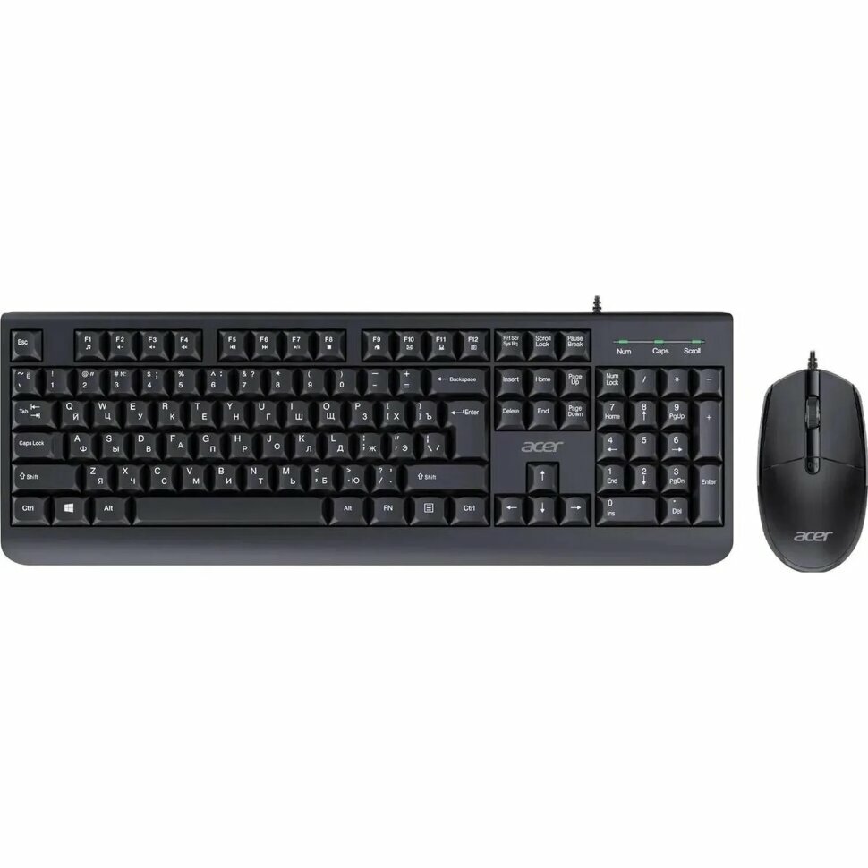 Набор клавиатура+мышь Acer OCC400, черный USB (ZL. ACCCC.015), 2374249
