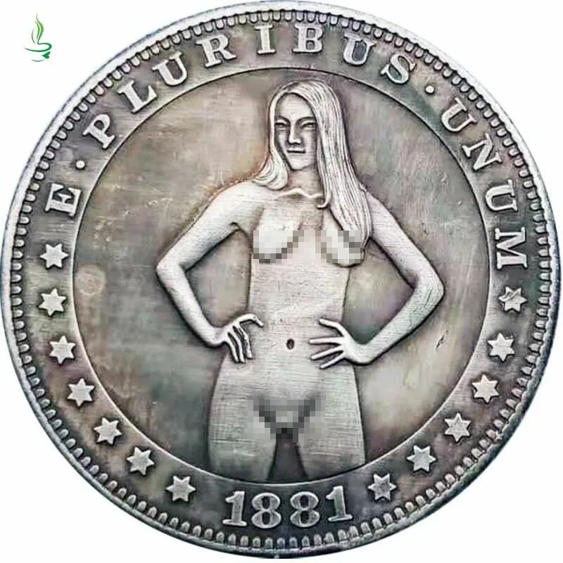 1 антикварная монета с памятным значком американской бездомной сексуальной красавицы, подходящая для сбора подарков