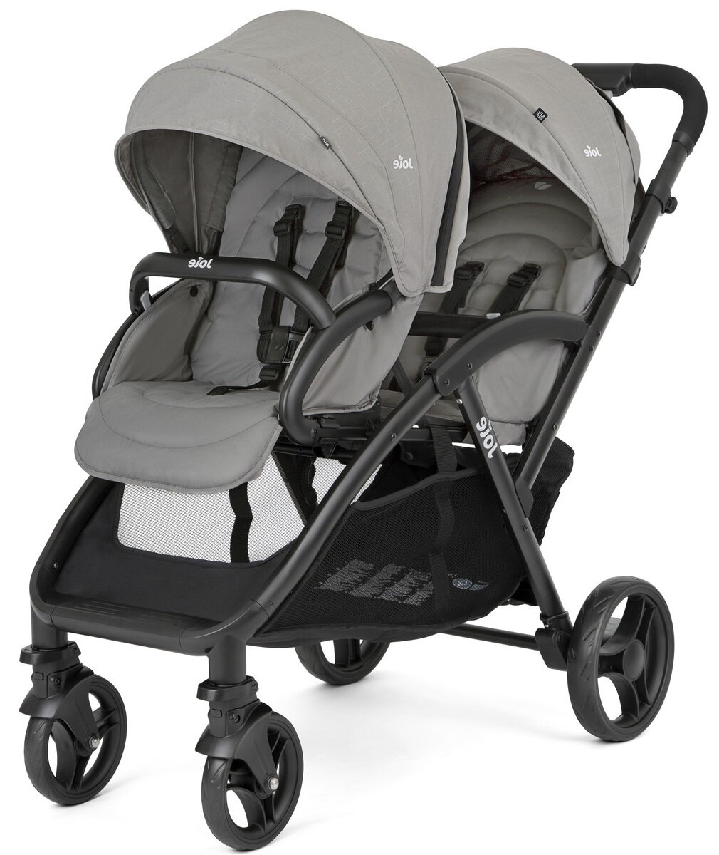 Прогулочная коляска для двойни Joie Evalite Duo pebble