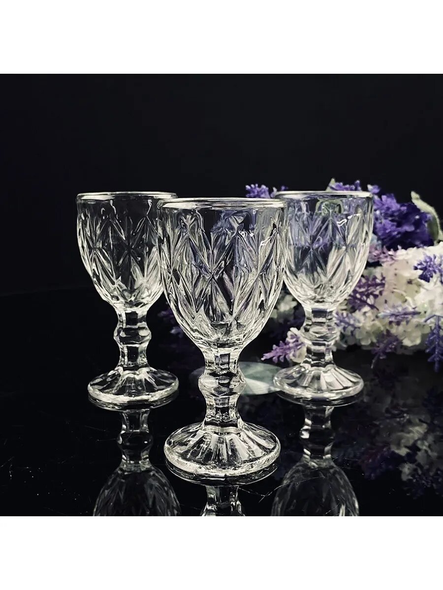 Рюмки набор 6 шт Lenardi, стекло, 50 мл