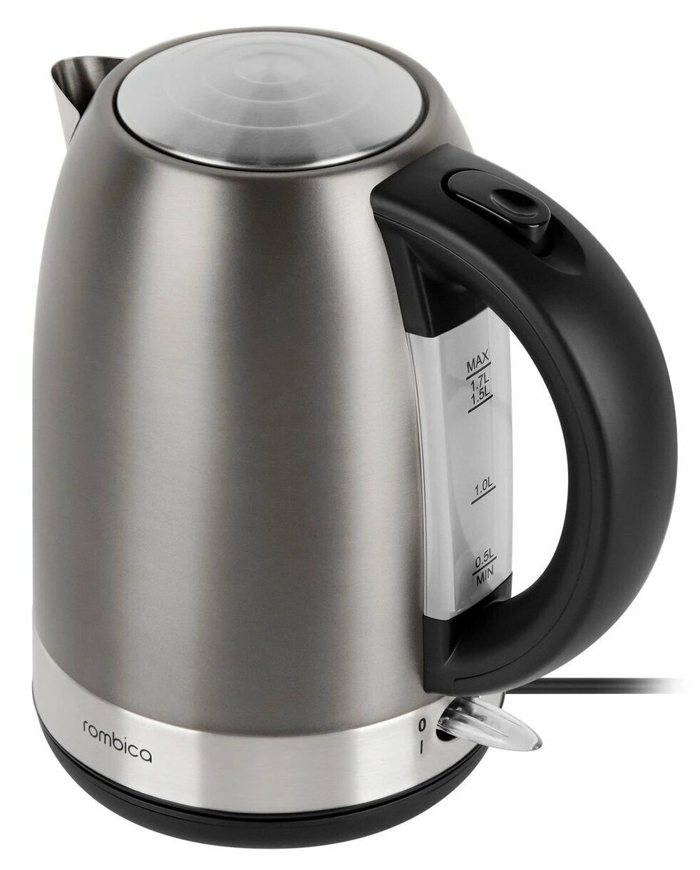Электрочайник Rombica "myKitchen" KE-0003, серебристый, автоматическое отключение