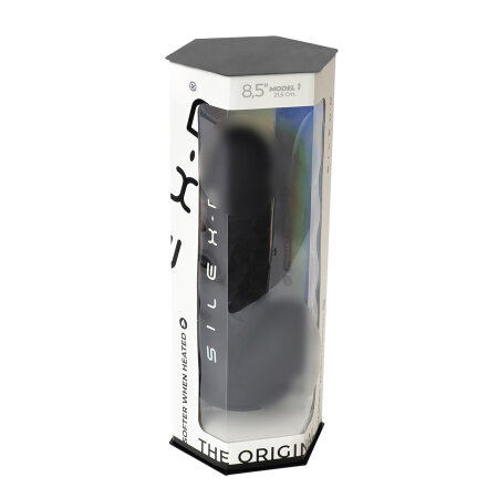 Фаллоимитатор CNEX SILEXD, медицинский силикон, платиновый цвет, 21.5 см