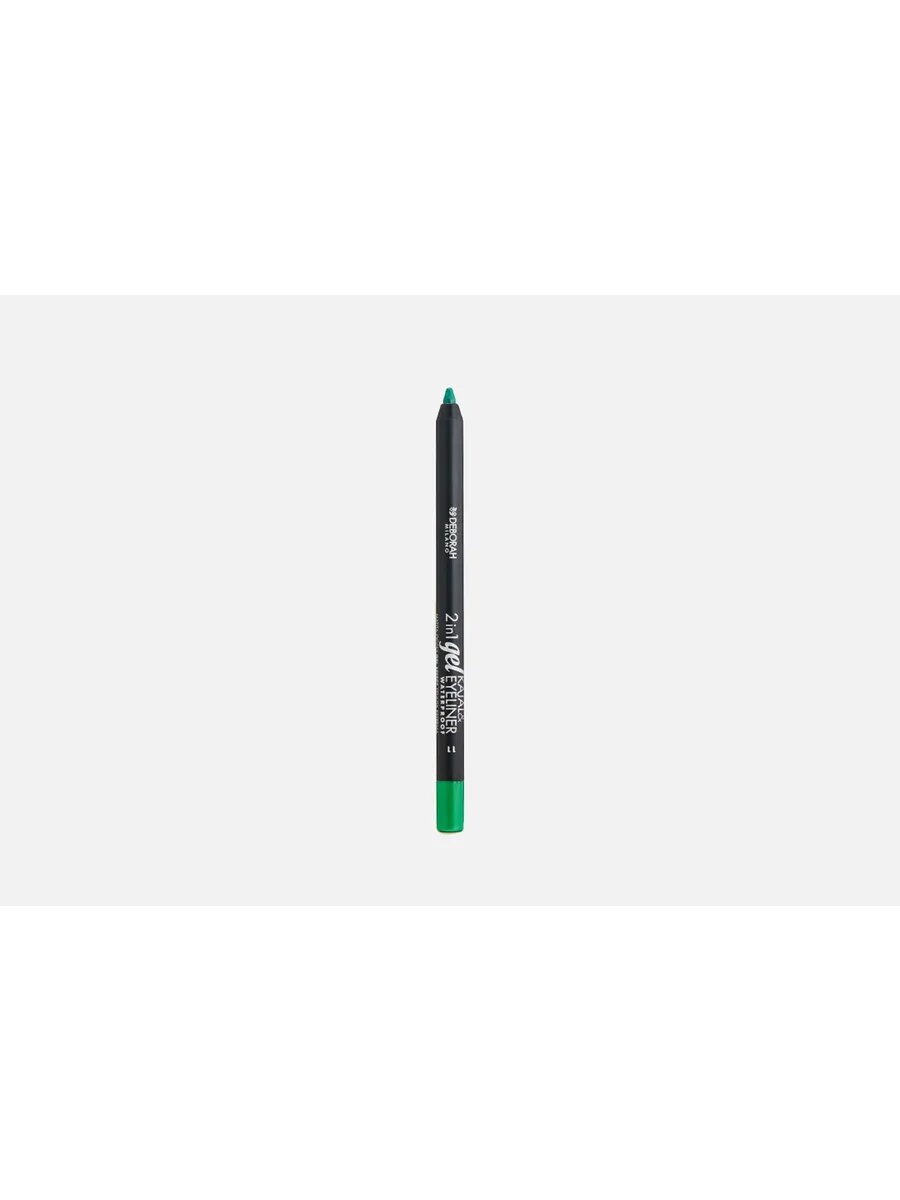 DEBORAH MILANO 2 IN 1 GEL KAJAL & EYELINER PENCIL Карандаш для глаз 1.4г 11 светло-зеленый