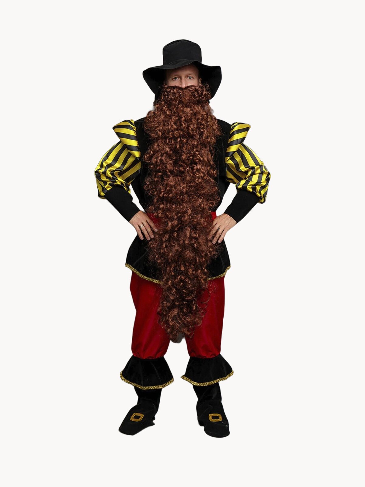 Карнавальный костюм взрослый "Карабас Барабас" мужской с бородой