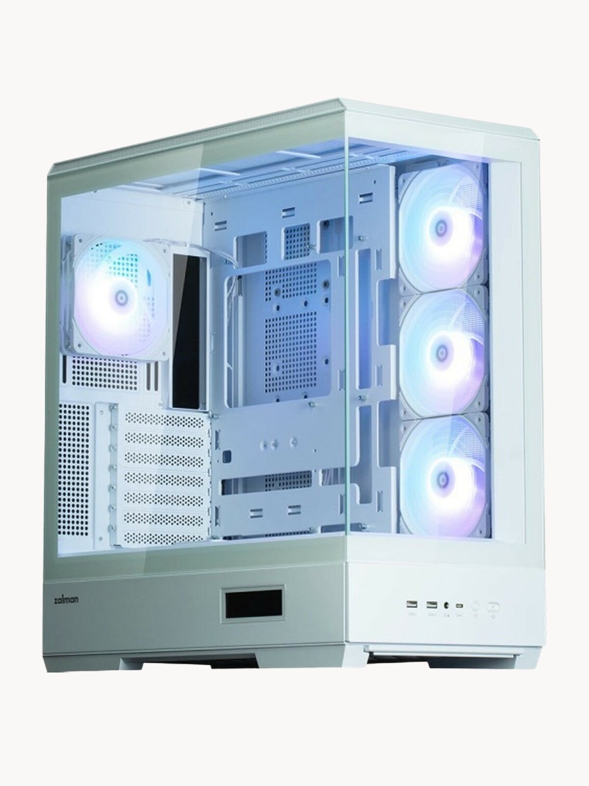 Корпус Zalman P50 DS WHITE, без БП, белый