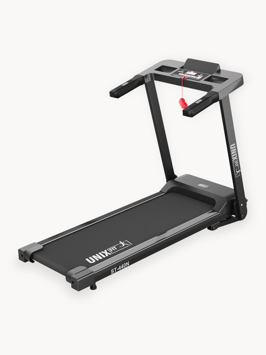 Беговая дорожка UNIX Fit ST-440N с бесконтактным управление No Touch Control, скорость 0.8 - 12 км/ч, Black UNIXFIT