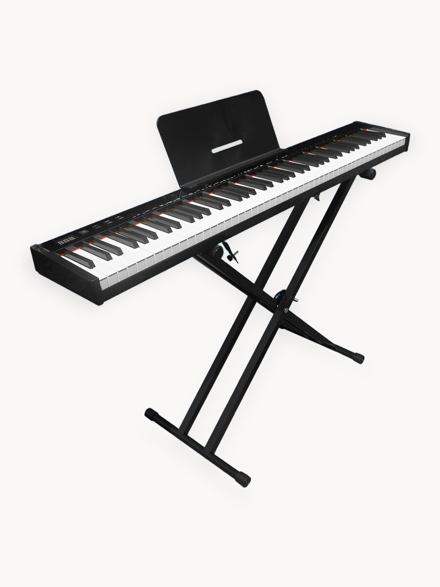 Синтезатор ON Music ON Electronic Keyboards , Чёрный (88 клавиш)