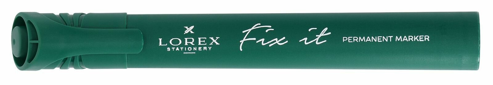 Маркер LOREX "FIX IT", перманентный, зеленый, круглый, на спиртовой основе