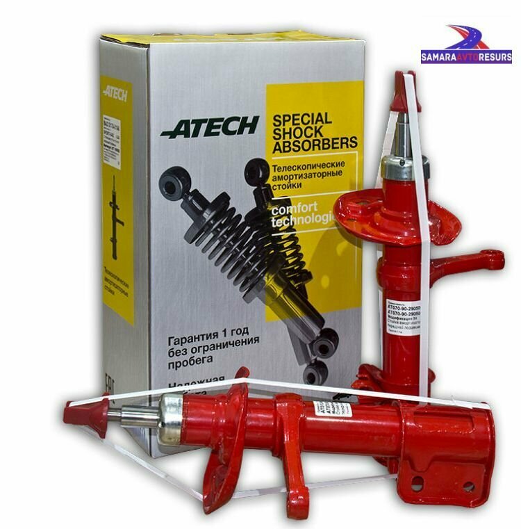 Амортизатор передней подвески "ATECH" SPORT-GAS 2170-2190 (-30) 2 шт. газомасляные (к-т)
