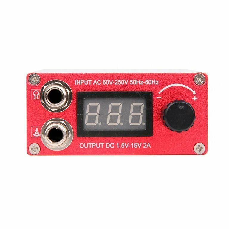 Блок питания для тату машинки и перманентного макияжа Dragon SD-200 Red