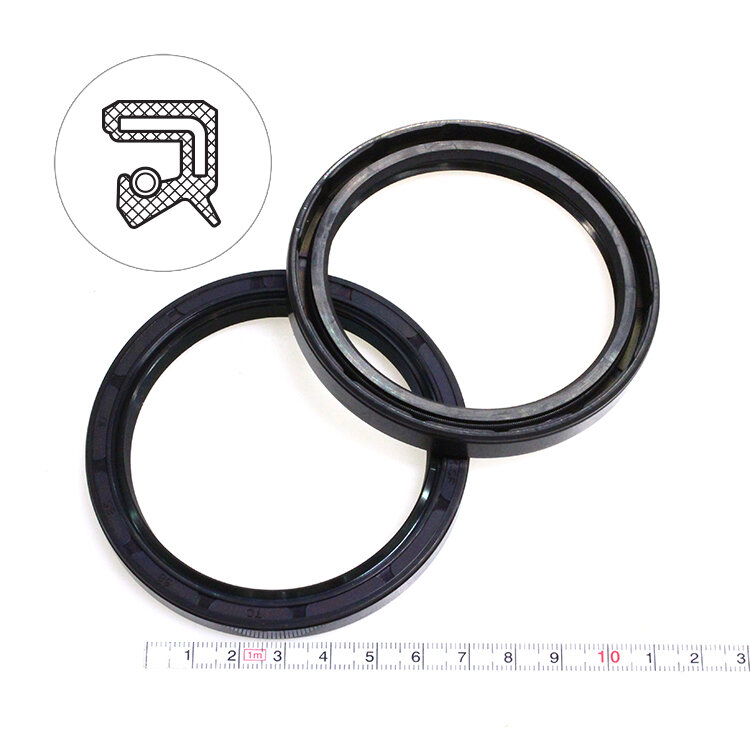 Манжета армированная (Сальник) 68х85х10 (тип 2 / TC) 70NBR (упаковка 2 шт.)