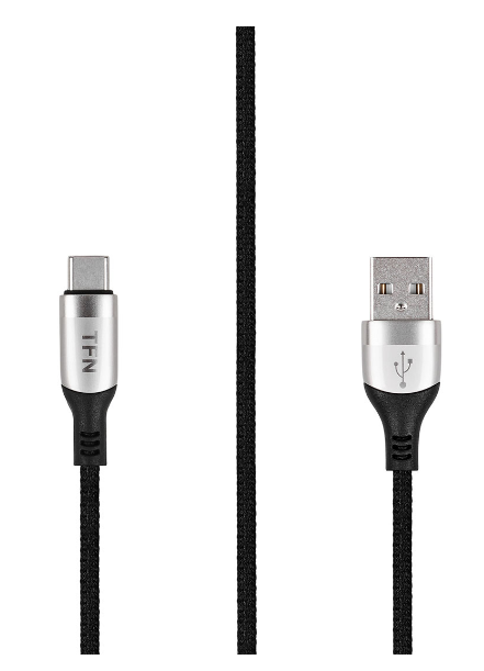 Кабель USB 2.0 - Type C TFN BLAZE 1.2m никель, TFN, TFN-C-BLZ-AC1M-NI