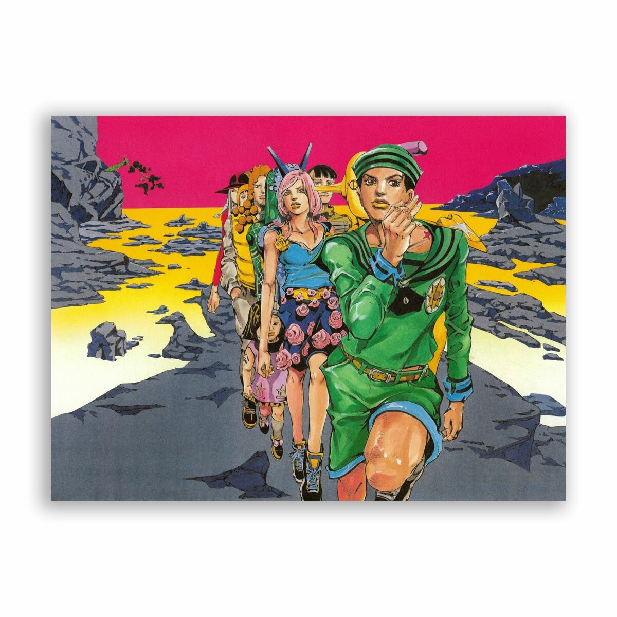 Постер, плакат на бумаге / Невероятные приключения ДжоДжо / Размер 30 x 40 см