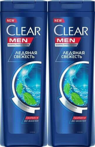 Клиар Шампунь для волос Ледяная свежесть, 400 мл, 2 уп